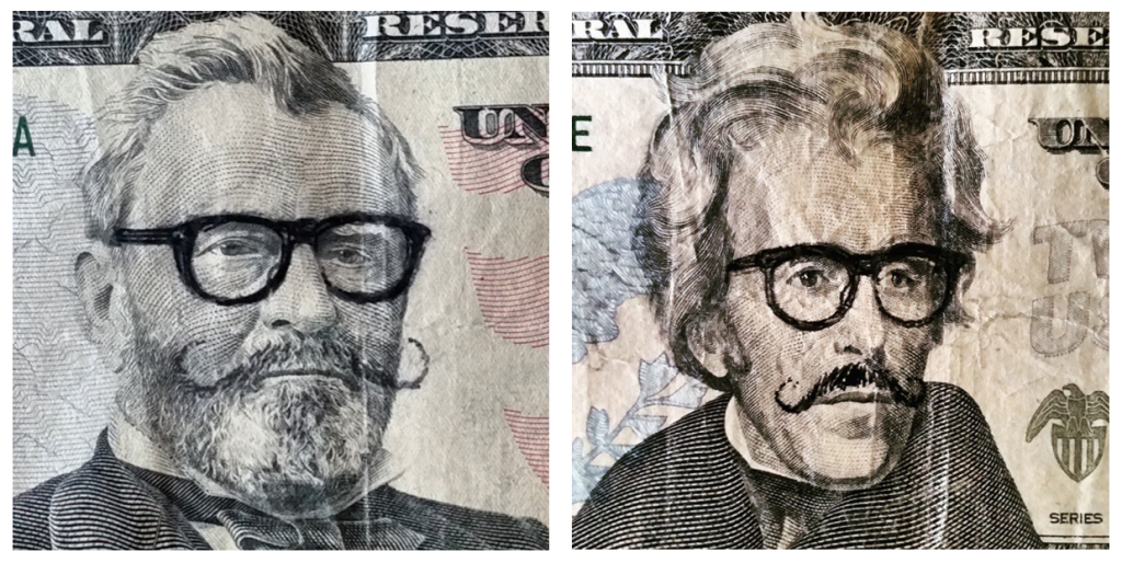 Roy Adams: Refacing Money | The Krakens: A Digital Gallery of Mormon Art